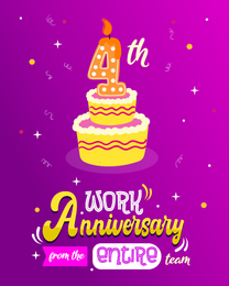Work Anniversary Cards | Employee Anniversary Ecards